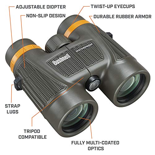 Bushnell H2O Xtreme 10x42 Compact Waterproof Binoculars with Fully Multi Coated Lens for Hunting and Boating 181042C