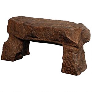 Design Toscano Stonehenge Sculptural Garden Bench, Terracotta Finish