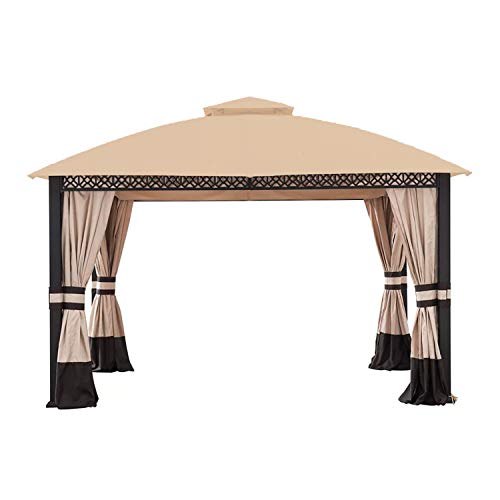 Garden Winds Replacement Canopy Top Cover Compatible with The Fabric Top Gazebo A101014701 - Riplock 350