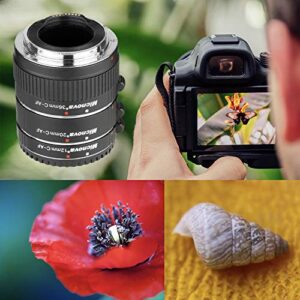 Macro Lens Tube Extension for Canon DSLR, Micnova KK-C68 Pro Auto Focus Macro Extension Tube Set for Canon EOS EF & EF-S Mount 5D2 5D3 6D 650D 750D Film Cameras (12mm 20mm and 36mm Tubes)