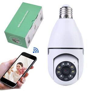 light bulb security camera: 360 degree light bulb cam, wireless light bulb security camera wireless wifi light bulb 1080p light socket security cameras outdoor home security smart motion detection