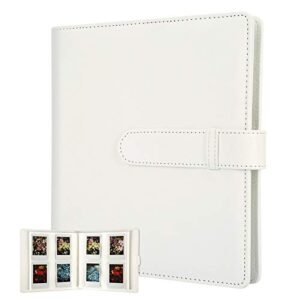 256 pockets photo album for fujifilm instax mini 11 12 9 7+ 40 evo liplay 90 8 instant camera/mini link sp-1 printer, photo album for polaroid zink 2×3″ photo/mint zip instant camera printer, white