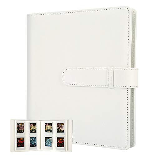 256 Pockets Photo Album for Fujifilm Instax Mini 11 12 9 7+ 40 Evo Liplay 90 8 Instant Camera/Mini Link SP-1 Printer, Photo Album for Polaroid Zink 2x3" Photo/Mint Zip Instant Camera Printer, White