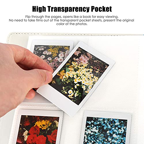 256 Pockets Photo Album for Fujifilm Instax Mini 11 12 9 7+ 40 Evo Liplay 90 8 Instant Camera/Mini Link SP-1 Printer, Photo Album for Polaroid Zink 2x3" Photo/Mint Zip Instant Camera Printer, White