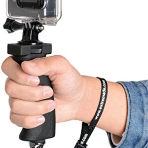 Universal Ergonomic DSLR Mirrorless Camera Camcorder Monocular Hand Grip Stabilizer, Portable Handheld Selfie Stick, Long Focus Lens Video Light Holder Mount for YouTube Tiktok Vlogging Starter Kit