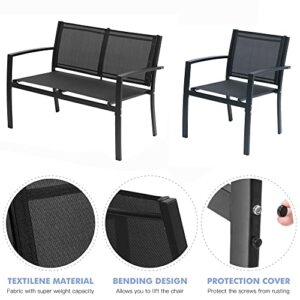 Patio Furniture Set: Patio Outdoor Set, Patio Chair Set of 4, Outdoor Table and Chairs, Patio Chairs, Balcony Furniture