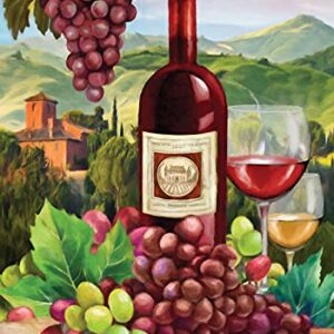 Wine Country Summer Garden Flag Vineyard Grapes 12.5" x 18" Briarwood Lane