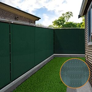 amagabeli 6’x50′ shade cloth taped fence 90% blockage privacy fabric screen heavy duty 6ft for railing cover fence fabric screen windscreen outdoor 6ft patio sun mesh uv resistant backyard green