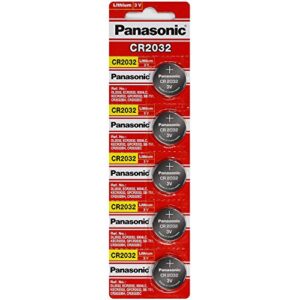 panasonic cr2032 lithium 3 volt battery (5 pieces)