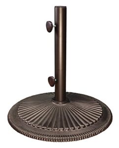 treasure garden 50 lb classic market umbrella base (bronze-finish)