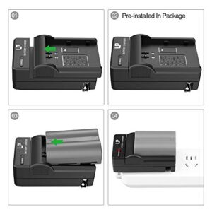 EN-EL3e Battery Charger Pack, LP Replacement for Nikon EN EL3e, EL3, EL3a, MH-18, MH-18a, MH-19, Compatible with Nikon D700, D300s, D300, D200, D100, D90, D80, D70s, D70, D50, MB-D200, MB-D10 & More