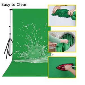 WENMER Backdrops, Green Screen Photo Backdrops for Photoshoot, Chromakey Green Photography Backdrops, Background for Photography, 4 x 5 FT