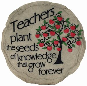 spoontiques – garden décor – teacher stepping stone – decorative stone for garden