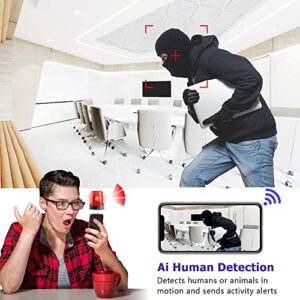 Fruzelg 2023 Upgraded 1080P WiFi Camera Motion Sound Detector, Portable Small Camera, 1080P HD Home Security Camera, Infrared Indoor and Outdoor Camera, Mobile APP Remote Monitoring Camera