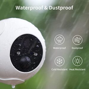 SwitchBot Security Camera Wireless Outdoor, 1080p Outdoor Spotlight Cam, Wire-Free Battery Powered WiFi Camera, AI Human/Pet Detection, Works with Alexa&Google Home, Color Night Vision, Easy to Set up