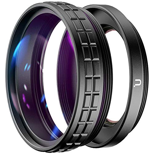 ULANZI Creative ZV-1 Wide Angle/Macro Additional Lens 52mm Diameter Compatible with Sony ZV-1 Camera, 2 in 1 Extra Lens Attachment with Strong Adhesive-Back Adapter Ring Mount, WL-1