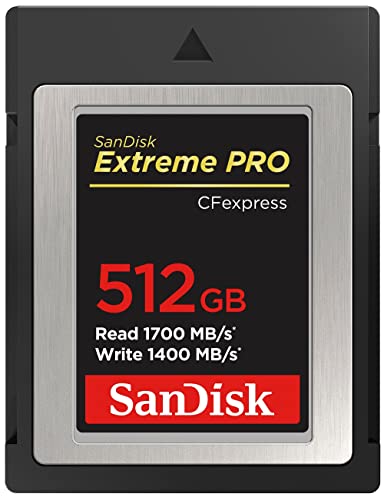 SanDisk 512GB Extreme PRO CFexpress Card Type B - SDCFE-512G-GN4NN