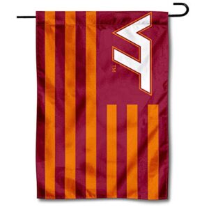 virginia tech hokies stripes nation garden flag