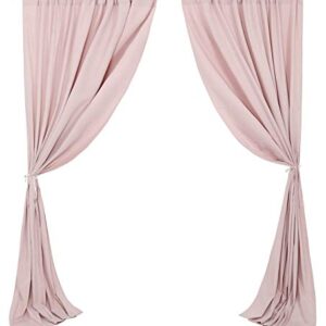 Pink Backdrop Curtains 2 Panels 5ft x 10ft Backdrops Curtains for Parties Mother`s Day Valentines 10ft x 10ft