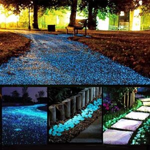 chic style 4.8lbs 1000pcs glow in the dark stones pebbles blue