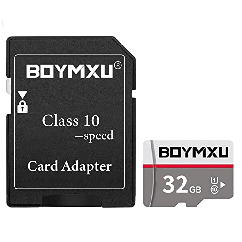 TF Memory Card 32GB,BOYMXU TF Card with Adapter,High Speed Memory Card Class 10 TF Card Memory Card for Phone Camera Computer-Update