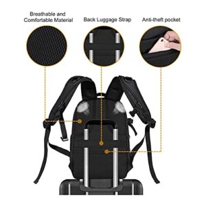 MOSISO Camera Backpack, DSLR/SLR/Mirrorless Insert Protection Photography Camera Bag Full Open Waterproof Hardshell Case with Tripod Holder&Laptop Compartment Compatible with Canon/Nikon/Sony, Black