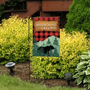 The Mountains Are Calling Summer Garden Flag Bear 12.5" x 18" Briarwood Lane