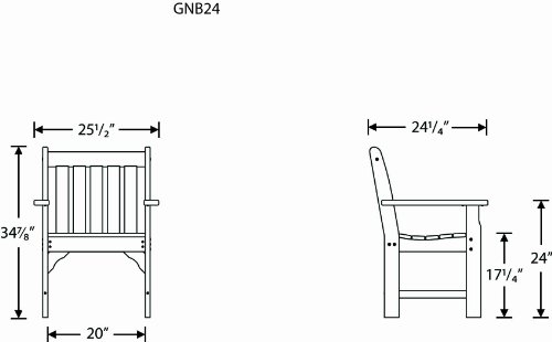 POLYWOOD Vineyard Arm Chair, Sand