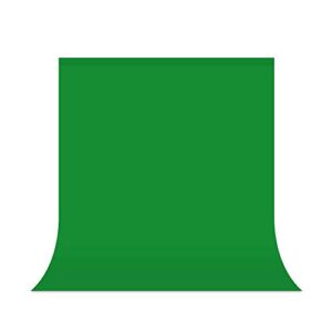 utebit green backdrop 5 x 6.5 ft photography background green cloth collapsible chromakey back drop for video studio photo shooting portrait (backdrop only)