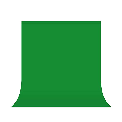 UTEBIT Green Backdrop 5 x 6.5 ft Photography Background Green Cloth Collapsible Chromakey Back Drop for Video Studio Photo Shooting Portrait (Backdrop Only)