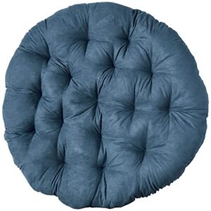 blazing needles microsuede papasan cushion, 1 count (pack of 1), indigo