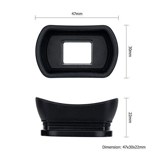 Soft Camera Eyecup Eyepiece Viewfinder Eyeshade for Canon EOS 6DM2 5DM2 6D 5D Mark II 90D 80D 77D 70D 60D 50D 4000D 2000D Rebel T100 T8i T7i T7 T6s T6i T6 T5i T5 T4i SL3 SL2 Replac Canon EB EF Eye Cup