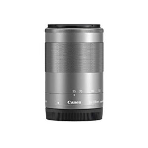 Canon EF-M 55-200mm f/4.5-6.3 Image Stabilization STM Zoom Lens (Silver) (Renewed)