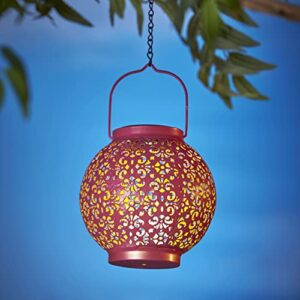 Shadow Cast Lanterns - Solar Pathway Lighting for Your Garden Décor - Pink