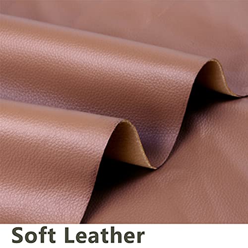 ZHOUZHOU Leather Bench Cushion,Long Thick Soft Sofa Swing Chair Cushion Pad,Non-Slip Waterproof Leather Chair Seat Mat for Outdoor/Indoor/Garden/Patio,Brown, 24*12inch