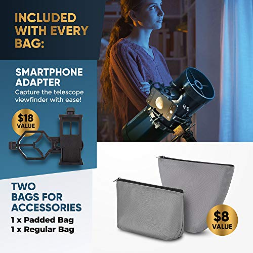 bagmate Multipurpose Telescope Bag – Shock-Absorbent Telescope Carrying Case with Adjustable Shoulder Strap and Extra Storage – Military-Grade, Water Repellent Camera Case by Rhino (40 Inches)