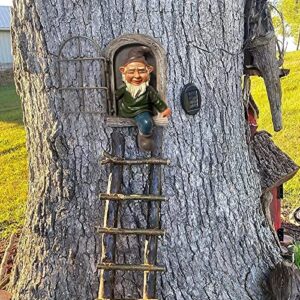 INNOLITES Elf Out The Door Tree Hugger Garden Gnome Statue, Garden Peeker Yard Art unimaginable Tree Sculpture Garden Decoration(Garden Gnomes)(Garden gnome A)