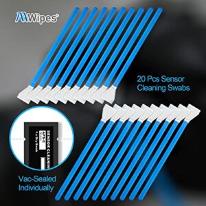 AAWipes Sensor Cleaning Swabs for APS-C Sensors of DDR DSLR or SLR Camera (20 Pack of 16 mm Sensor Cleaning Swabs)