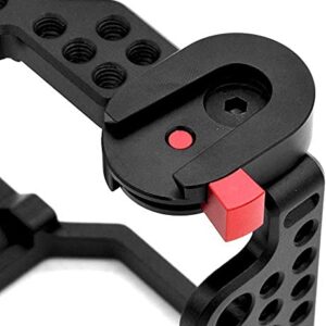 Koolehaoda Mini Quick Release Plate System with 1/4" Screw for Camera Tripod, Gimbal, Monopods,Video Monitors, Magic Arm, Flash Bracket, Stabilizer