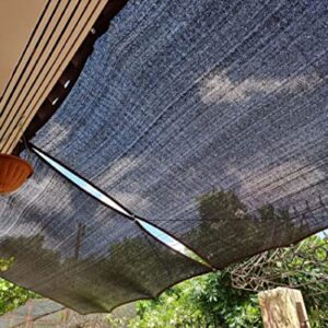 Abrotain Black Shade Cloth 10'x10' Sun Shade Sail Shade Cover Sunblock for Canopy Patio Awning Carport Garden Backyard