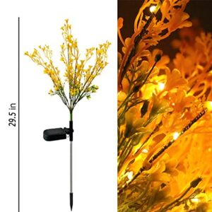 BeHiller Flowers Solar Stake Lights Outdoor,Gifts for mom,Grandma Gifts,Flowers Lamp Gifts for Yard Decorations,Garden Solar Pathway Lights for Patio,Backyard,Xmas Tree Decor-2Pack