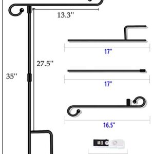 Garden Flag Stand, Premium Garden Flag Pole Holder