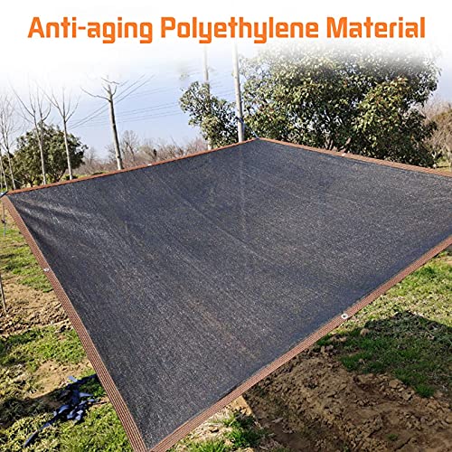 QCGGOW 70% Sunblock Shade Cloth, 10FTx20FT UV Sun Mesh - Black Bulk Resistant Net for Garden, Plant, Greenhouse, Cover, Balcony