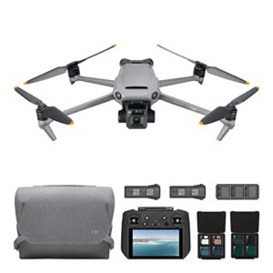 dji mavic 3 cine premium combo, drone with 4/3 cmos hasselblad camera, 5.1k video, omnidirectional obstacle sensing, 46 mins flight, 15km video transmission, with dji rc pro,  two extra batteries