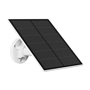 5w solar panel for wireless outdoor security camera compatible with rechargeable battery powered surveillance cam, continuous solar power for camera, not compatible with arlo ring blink camera