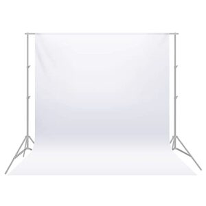 Neewer 10 x 20FT / 3 x 6M PRO Photo Studio 100% Pure Muslin Collapsible Backdrop Background for Photography,Video and Televison (Background ONLY) - WHITE