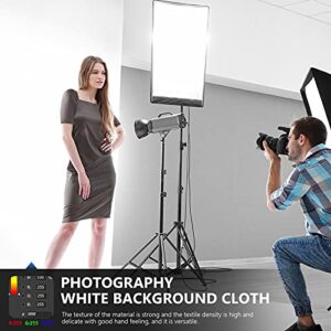 Neewer 10 x 20FT / 3 x 6M PRO Photo Studio 100% Pure Muslin Collapsible Backdrop Background for Photography,Video and Televison (Background ONLY) - WHITE