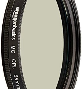 Amazon Basics Circular Polarizer Camera Lens Filter - 58 mm