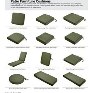 Classic Accessories Montlake FadeSafe Water-Resistant 80 x 26 x 3 Inch Outdoor Chaise Lounge Cushion Slip Cover, Patio Furniture Cushion Cover, Heather Fern Green, Patio Furniture Cushion Covers