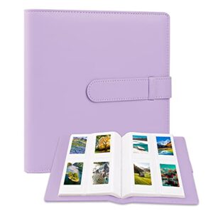 256 photos album for fujifilm instax mini camera, polaroid 2”x3” zink pictures, 2×3 photo album book for fujifilm instax mini 1112 9 90 70 40 8 instant camera, polaroid snap pic-300 z2300 camera (purple)